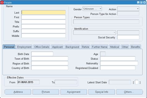 creating an employee oracle e business suite r12 x hrms a