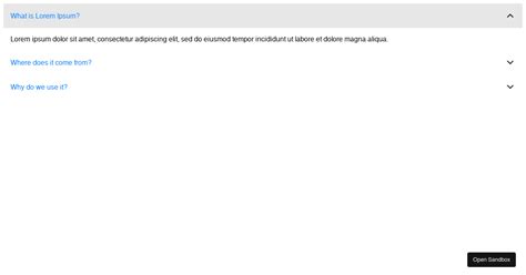 react accordion css module forked codesandbox