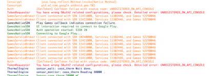 android wrong oauth2 related configuration unity