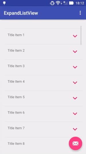 membuat expand listview material design di android logbook
