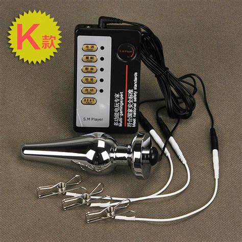 Electric Shock Anal Plug Nipple Clamps Sex Toys For Tens Sitimulation
