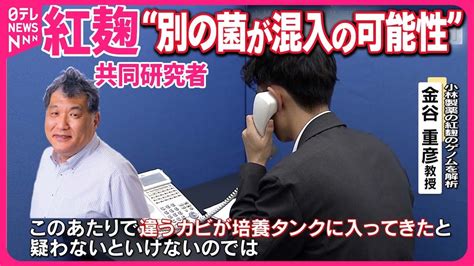 【小林製薬「紅麹」問題】紅麹の共同研究者 “別の菌が混入し人体に影響を与えた可能性” Youtube