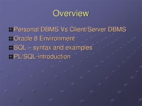 ppt oracle sql powerpoint presentation free download id 821237