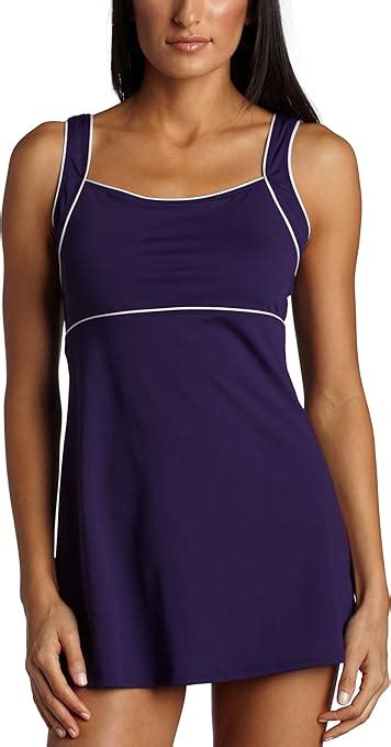 Speedo Womens Aquatic Endurance Piped Sheath Dress