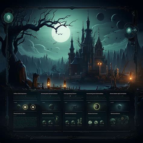 Premium Ai Image Haunted Mansion Pop Up Ui Ghostly Adventure Themed