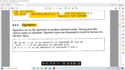 32 verilog hdl expressions operands and operators youtube