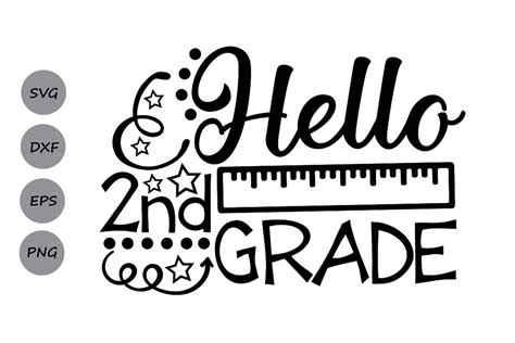Hello Second Grade Graphic By Cosmosfineart · Creative Fabrica