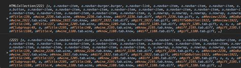 javascript console shows different output for getelementsby