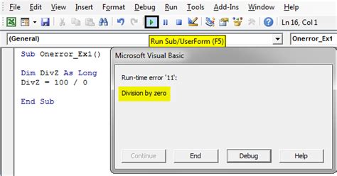 vba on error goto 0 examples of excel vba on error goto 0