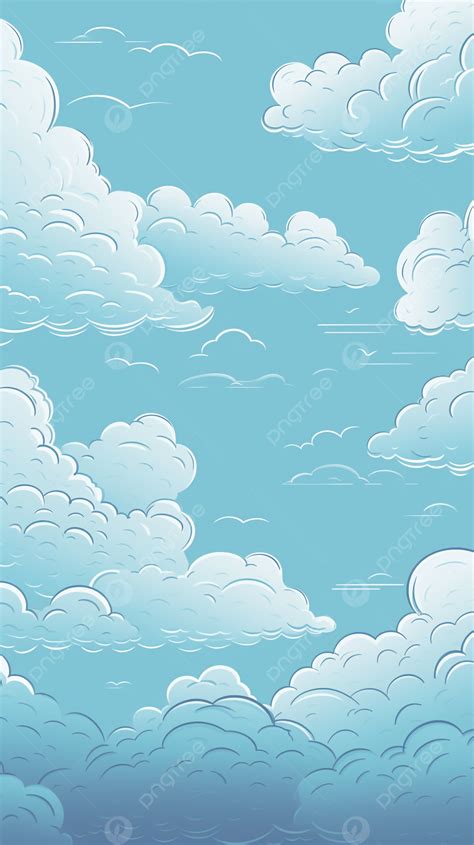كرتون بسيط خلفية السماء صورة خلفية للتنزيل المجاني