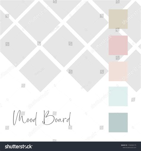 Mood Board Template 36 Stock Vector Royalty Free 1194936175