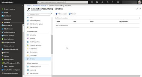 creating a powershell runbook using automation accounts azure