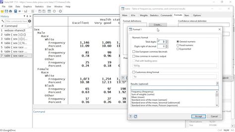 Customizable Tables In Stata 17 Cross Tabulations Youtube