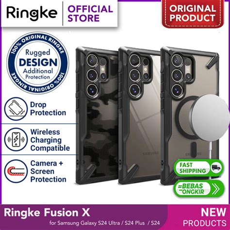 Jual Case Samsung Galaxy S24 Ultra 5g Plus Ringke Fusion X Casing