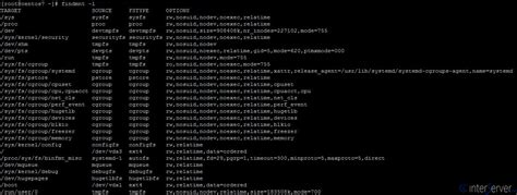 linux commands to check mounted files on the system interserver tips