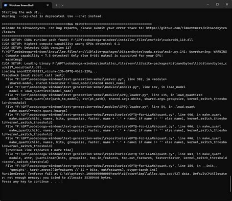 Web Ui Not Starting · Issue 936 · Oobabooga Text Generation Webui · Github