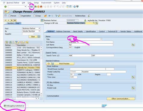 how to stop your sap debugger on update of standard table or selection