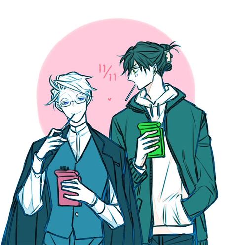 「去年の11月、すごく人型カヴォを描いてましたね…🤔 私の中でエイプリルフールが11月に来てたのか 3枚目は11月の」蓮地＠「首なし精霊様
