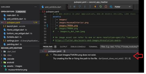 first flutter image displays but not the second stack overflow