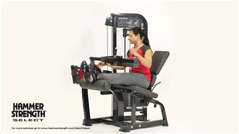 Hammer Strength Select Seated Leg Curl Youtube