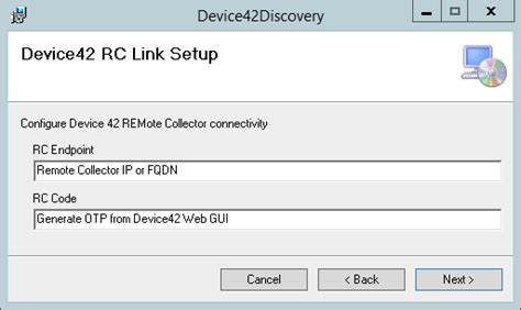 windows discovery service installation device42 documentation