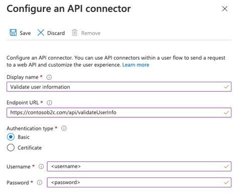 secure apis used as api connectors in azure ad b2c azure