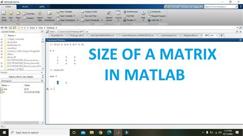 size matlab psadodk