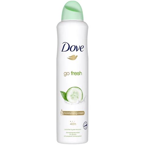 Buy Dove Go Fresh Deodorant Spray Cucumber And Green Tea 250ml Online In