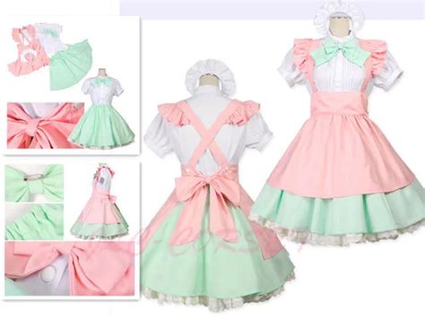 Bow Maid Cosplay Womens Cosplay Maid Costume Cartoon Character Sexy