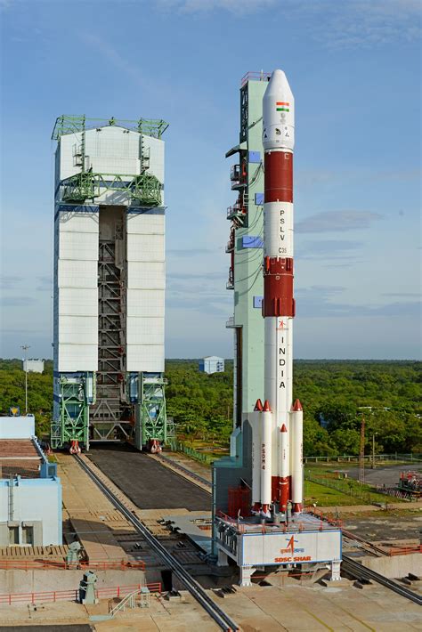 Photos Indian Pslv Rocket Prepares For First Multi Orbit Mission