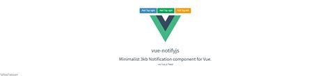 using a 3kb notification component for vue js vue js feed