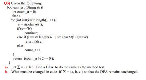 solved 3 given the following boolean test string str {