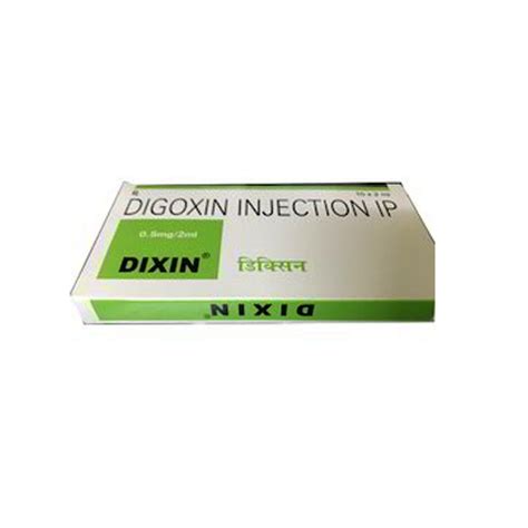 0 5 mg dixin inj 0 5mg 2ml 2 ml rs 35 vial dheer healthcare private