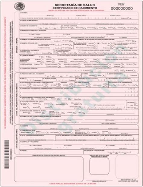 Fotos Así Serán Los Nuevos Formatos De Certificados De Nacimiento
