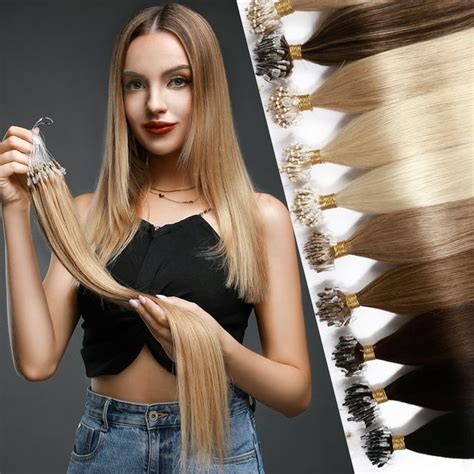 Sego Micro Loop Real Thick Human Hair Extensions 100 Strands Invisible