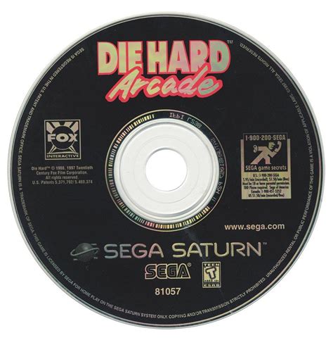 Die Hard Arcade Sega Saturn Sega Gamestop
