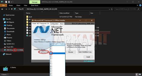 cara install dot net framework 3 5 secara offline di windows 8 8 1 10
