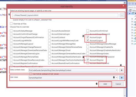 implement asp core identity getting started pro code guide