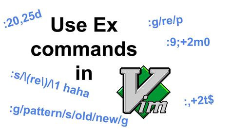 use ex commands in vim youtube