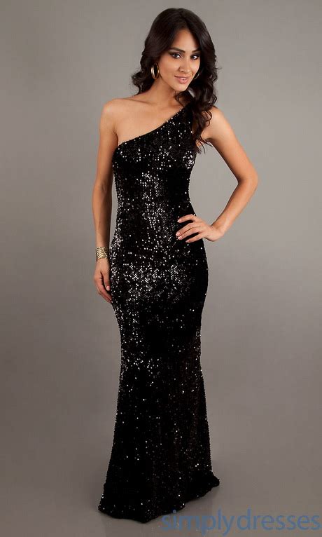 Long Black Sequin Dress Natalie