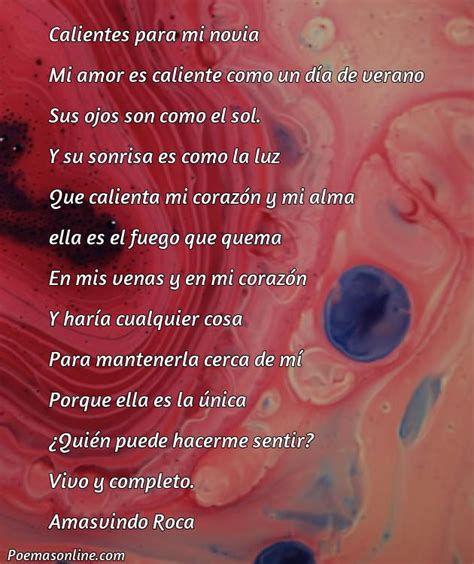 Cinco Mejores Poemas Calientes Para Mi Novia Poemas Online