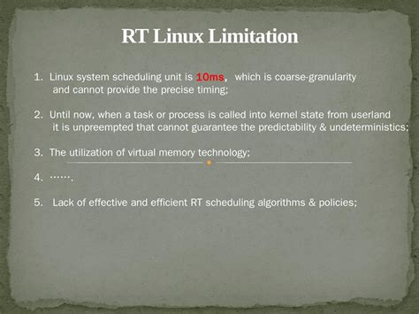rt linux limitation ut dallas