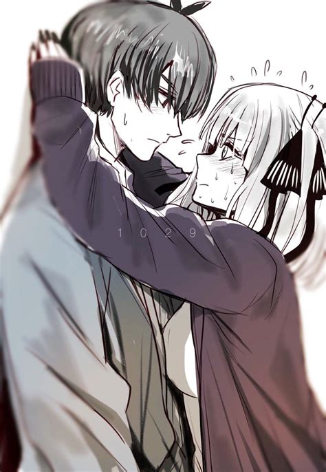 Nakano Nino And Uesugi Fuutarou Go Toubun No Hanayome Drawn By Hoshi