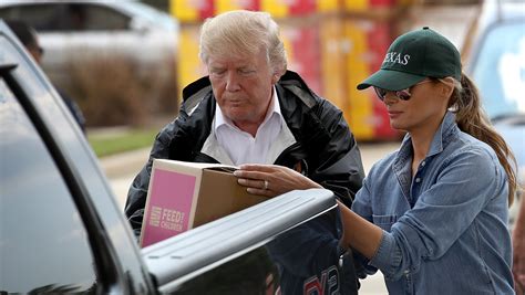 Donald Trump Melania Trump Donate 1m To Hurricane Harvey Efforts