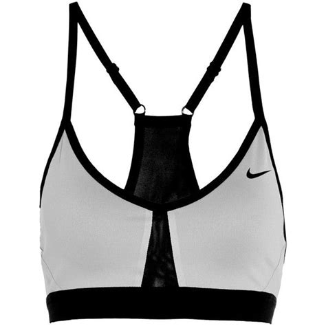 Nike Pro Indy Mesh Paneled Dri Fit Stretch Jersey Sports Bra Active