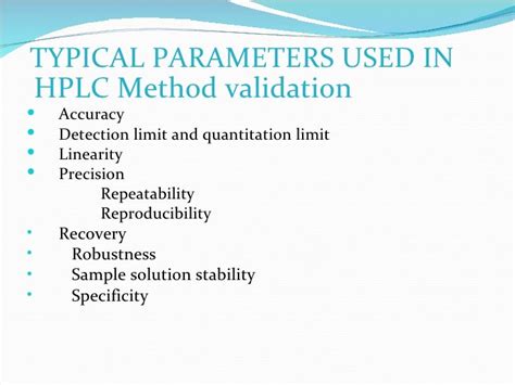 Analytical Method Validation And Validation Of Hplc
