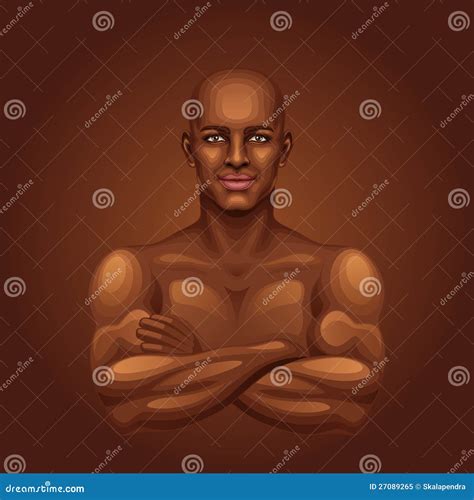 African Man Stock Vector Illustration Of Boxer Masculine 27089265