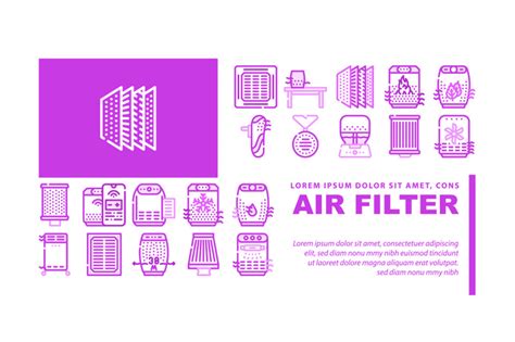 Air Filter Accessory Landing Header Vector By Sevector Thehungryjpeg