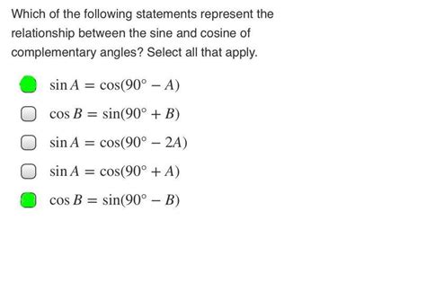 Which Of The Following Statements Represent The Relationship Between