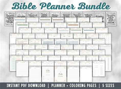 Bible Journaling Printable Bible Planner Prayer Sermons Scriptures